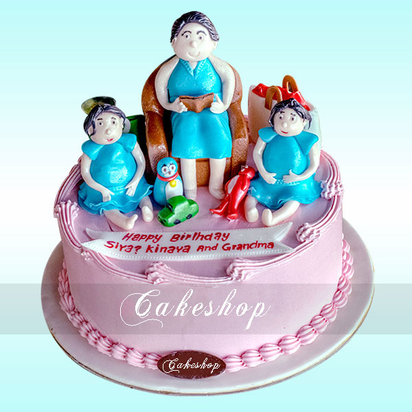 Grand Parents Theme Cake