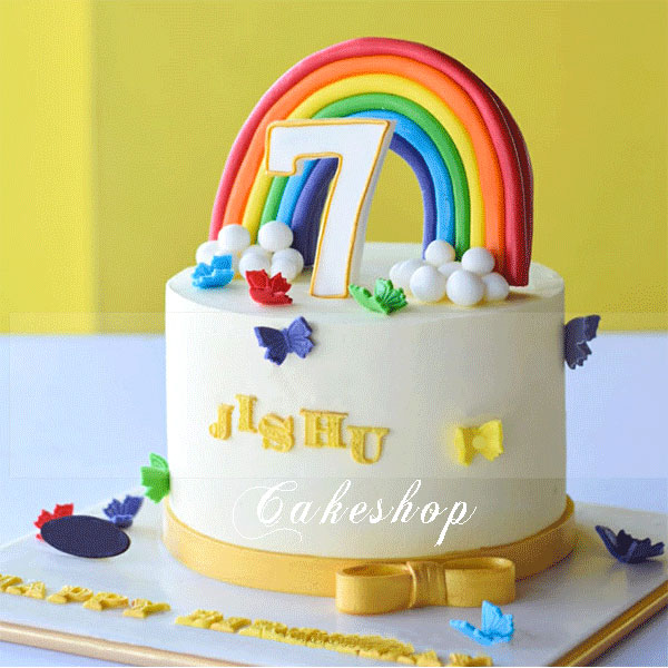 RAINBOW THEME CAKE
